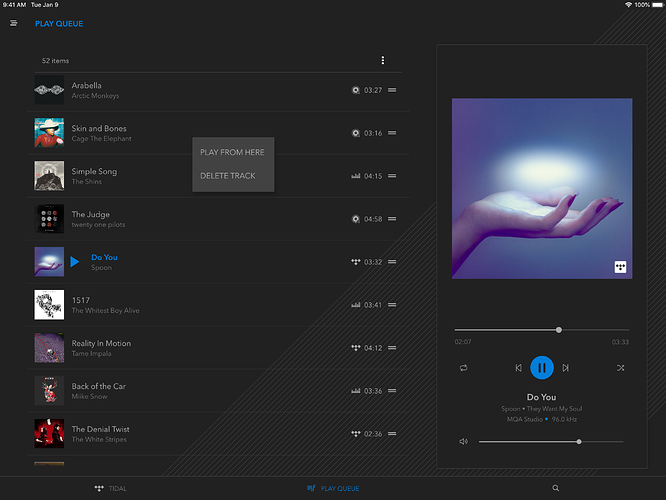 L'application Mosaic Control
